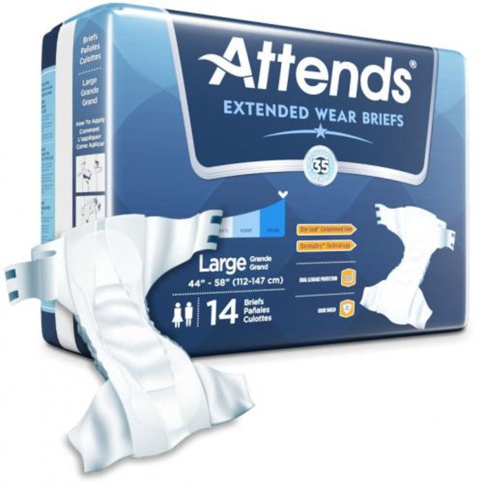 Attends® Extended Wear Briefs, Large – Safe Care Store Canada