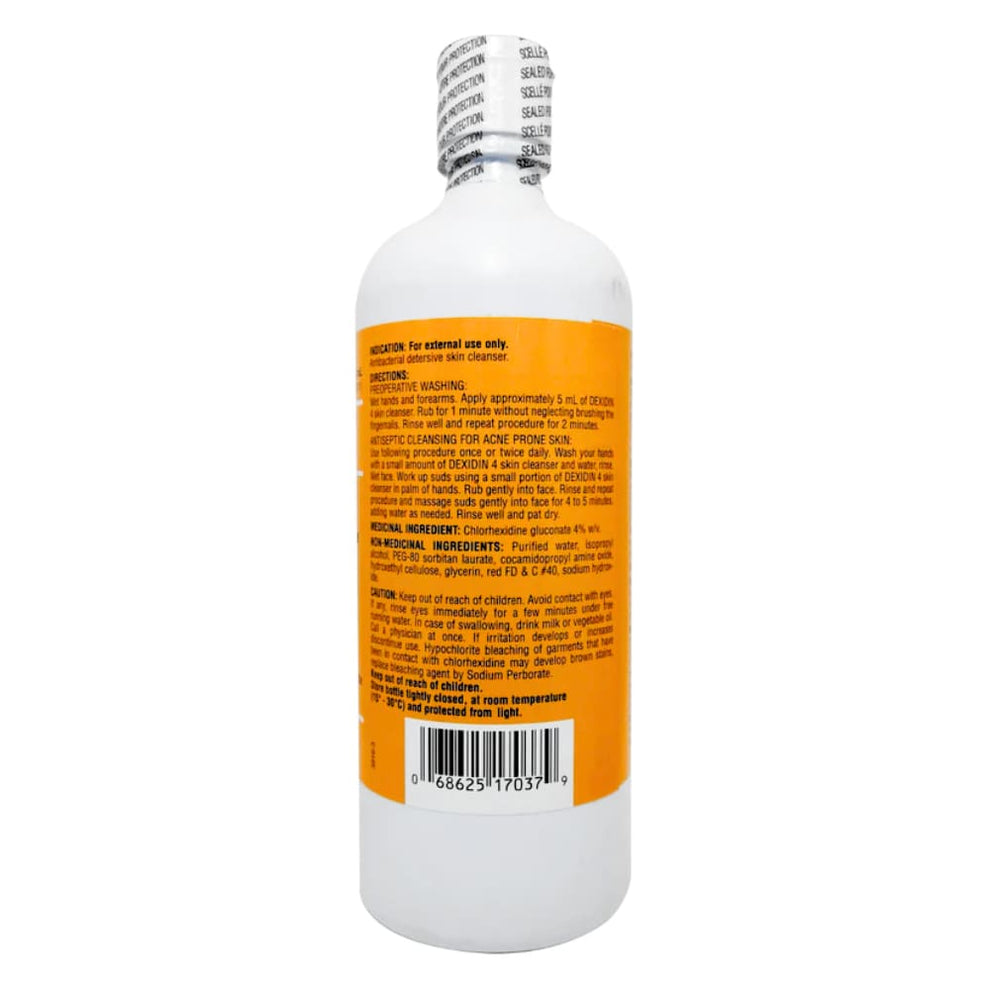 DEXIDIN 4 DETERGENT SKIN CLEANSER 450ML – Safe Care Store Canada
