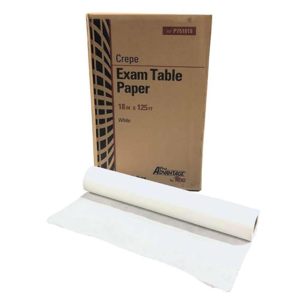 Pro Advantage® White Table Paper, Crepe, 18" x 125' – Safe Care Store ...