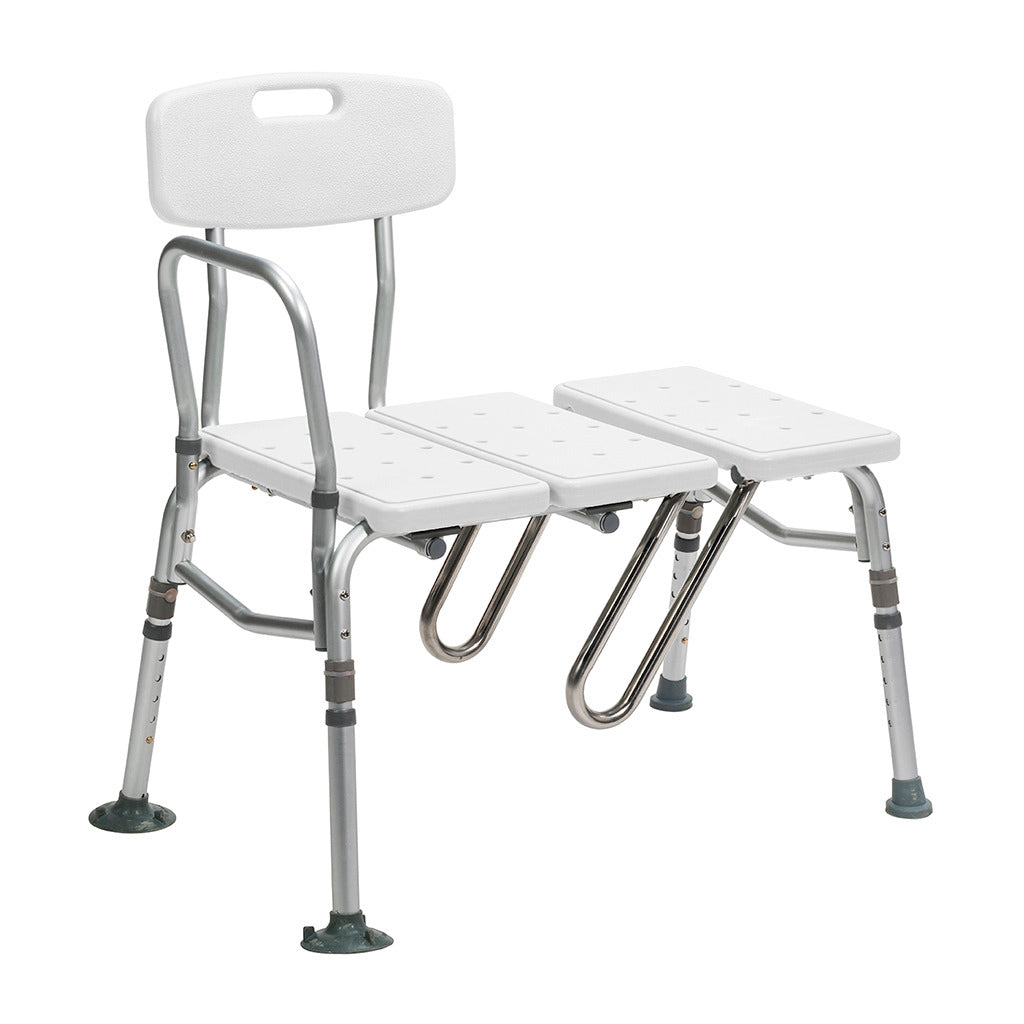 Drive Medical Splash Defense Transfer Bench with Curtain Guard Protect ...