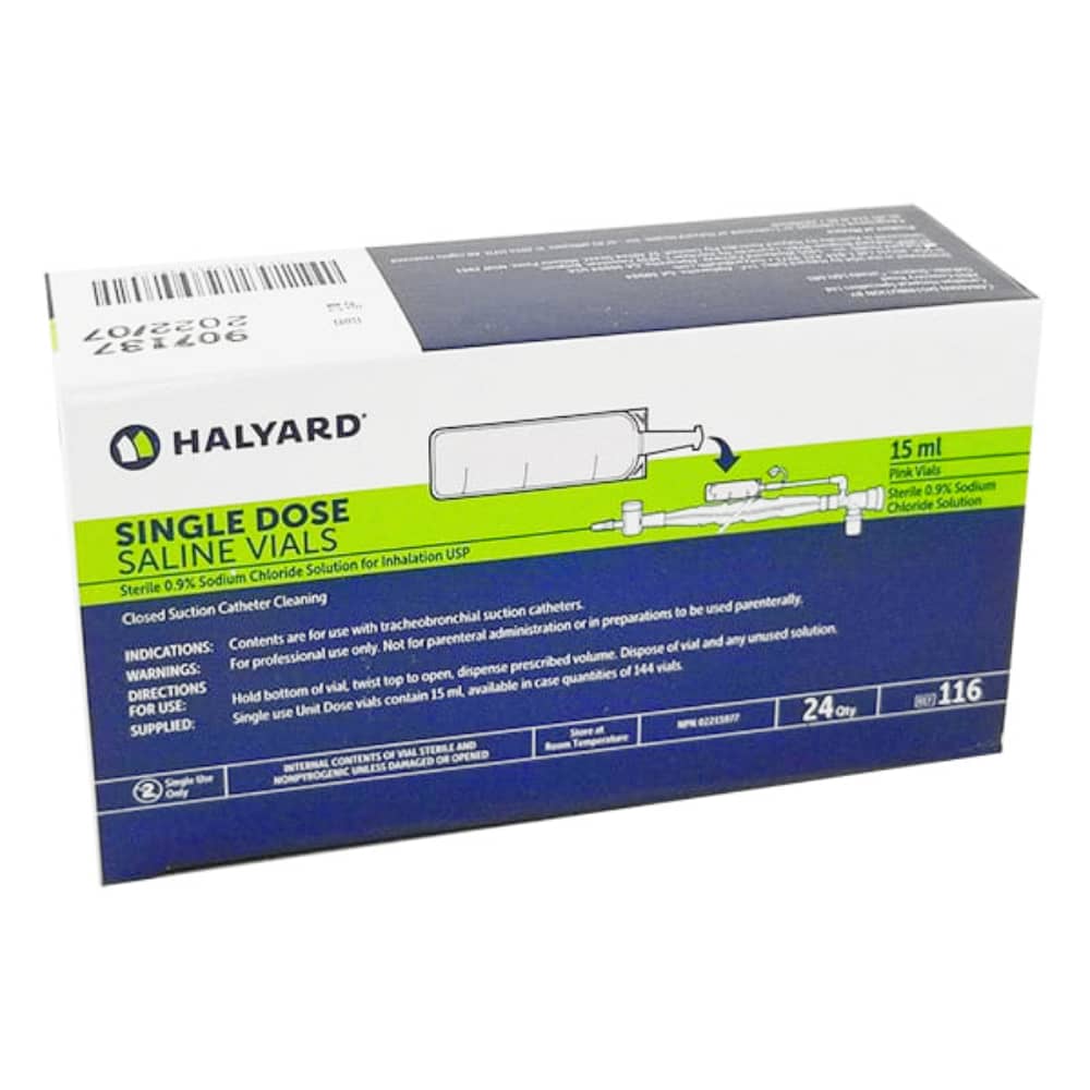 Halyard® Single Dose Sterile Saline Vials – Safe Care Store Canada