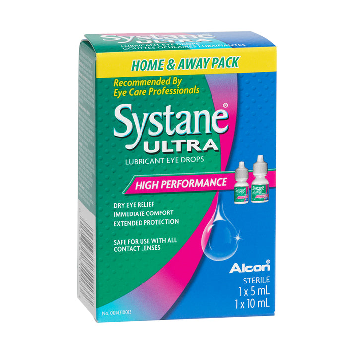 Systane Ultra High Performance Home & Away Pack Lubricant Eye Drops ...
