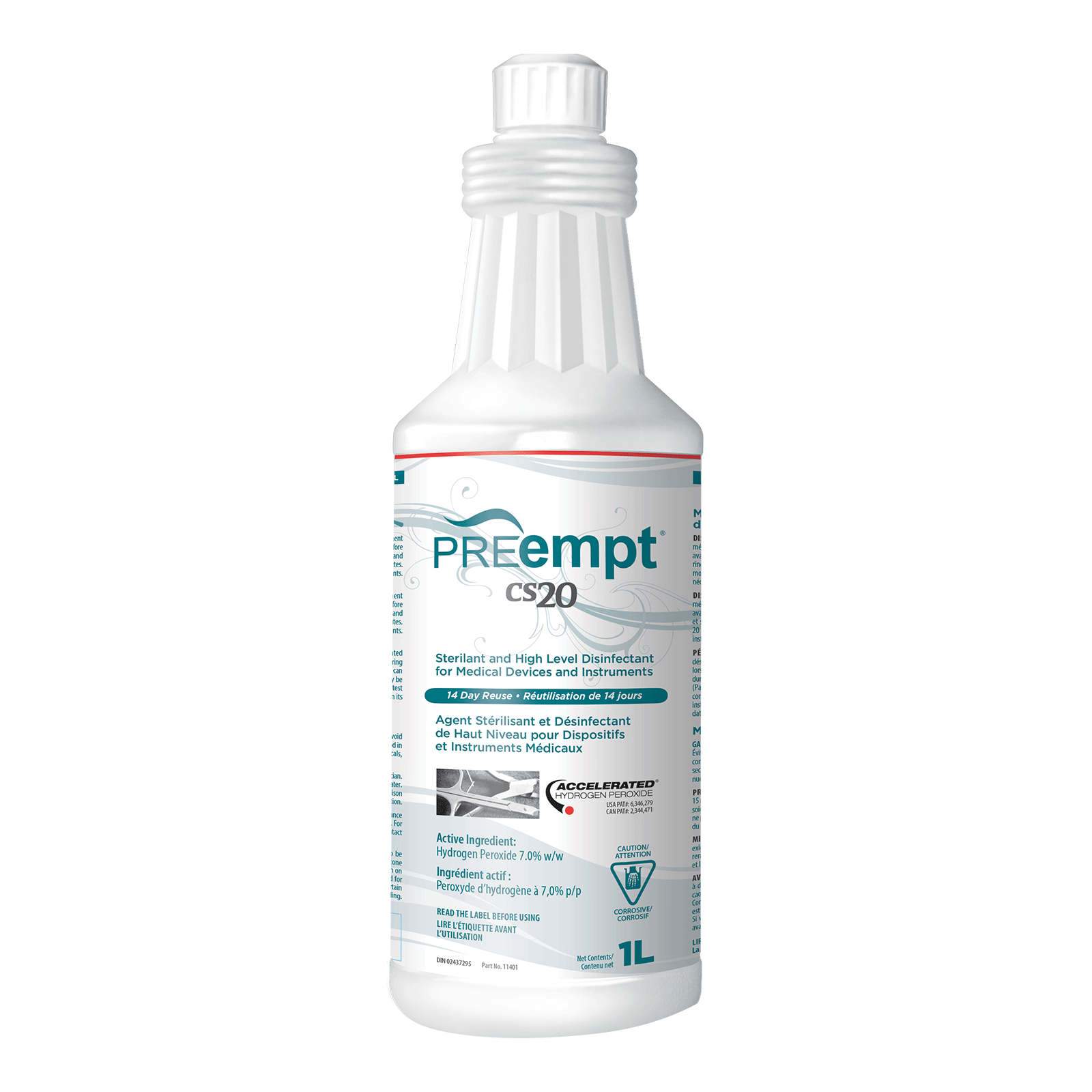 PREempt CS20™ Sterilant & High Level Disinfectant, 1L – Safe Care Store ...