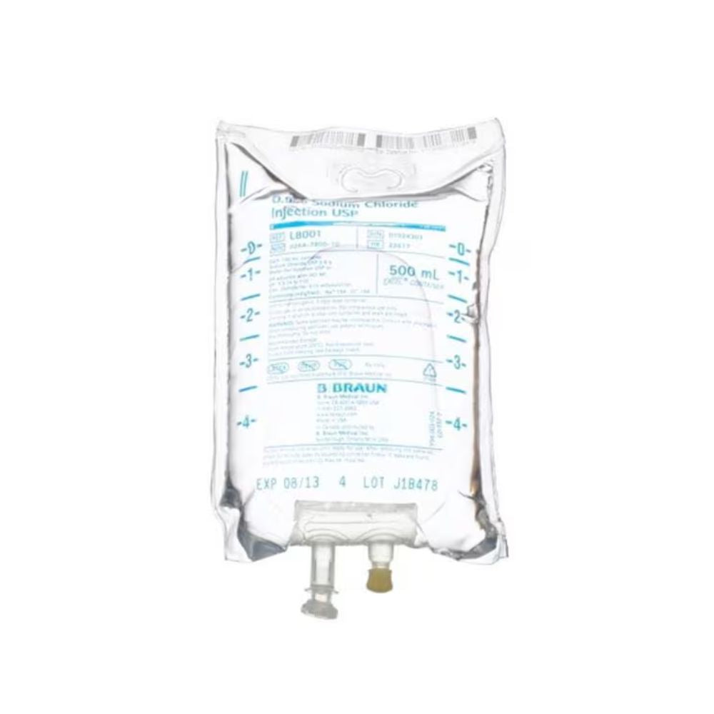 BBraun™ EXCEL® IV Container, Sodium Chloride Injection USP, 0.9%, 500 ...